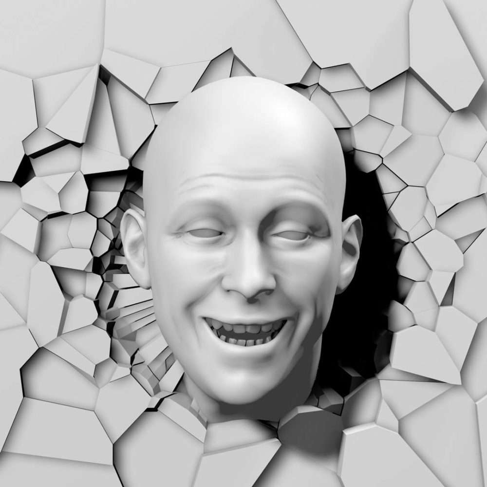 Face Boom — 3D Video Mapping Loops Collection N26 — Video Mapping Loops